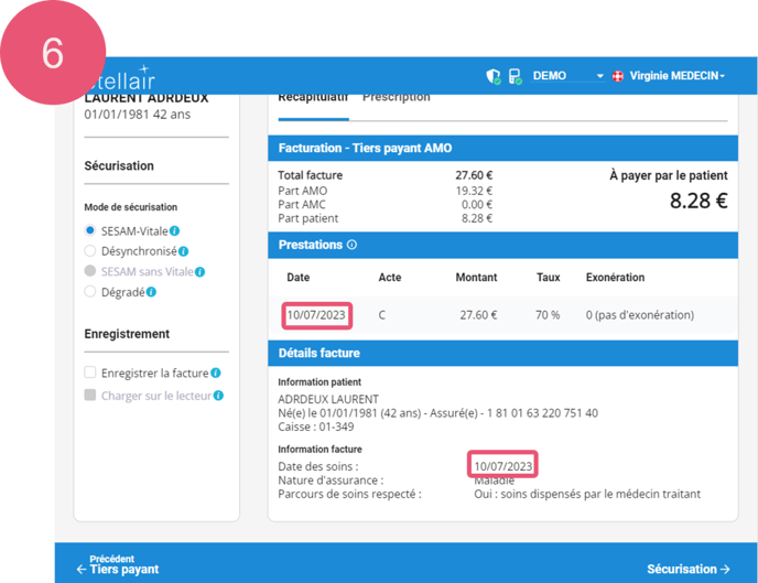 Comment modifier une FSE avant sa télétransmission