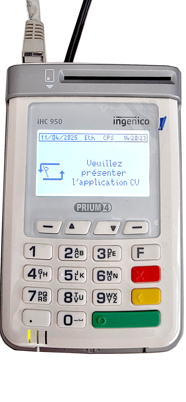 Capture de la carte Vitale dématérialisée par NFC